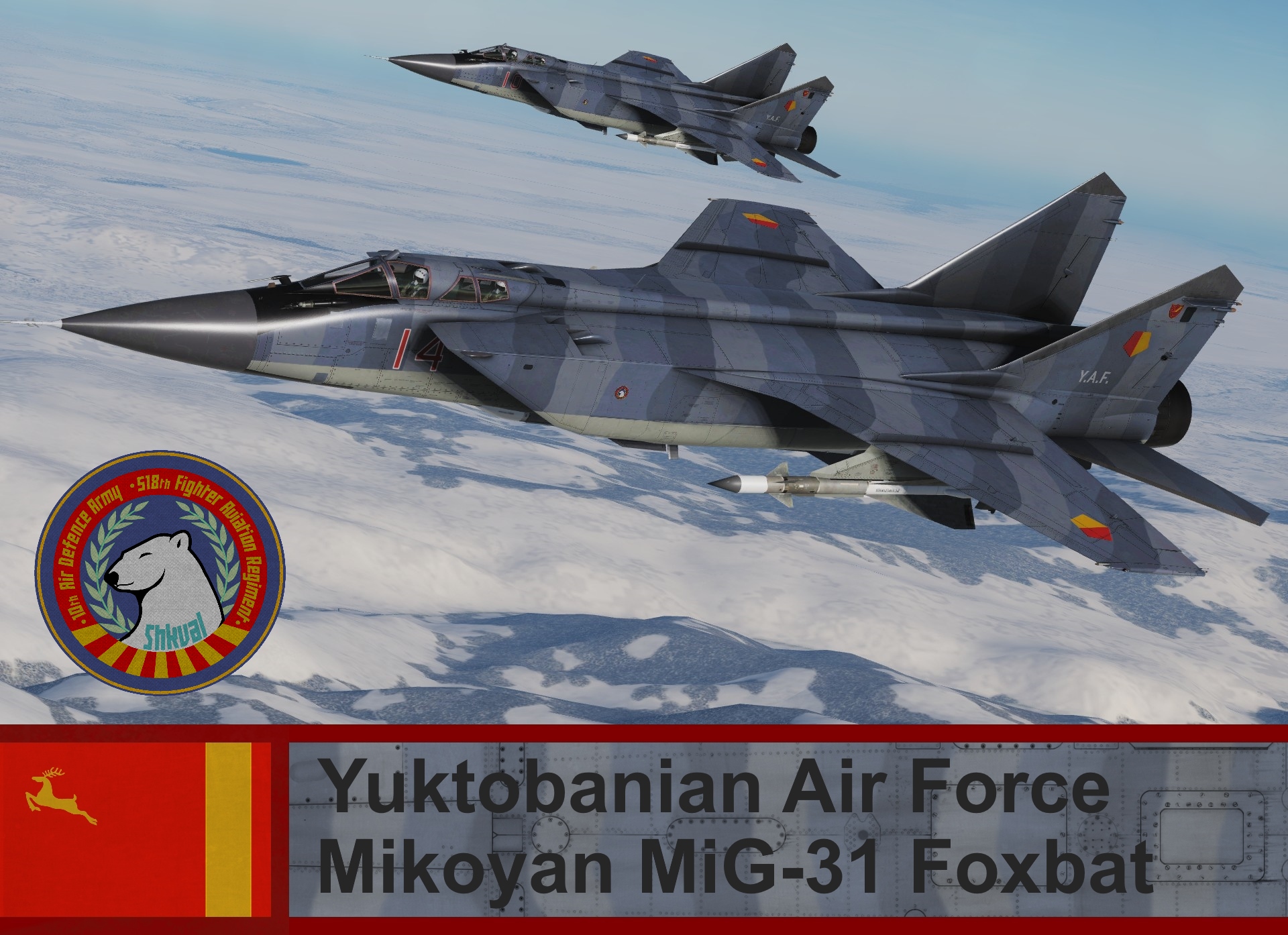 Yuktobanian Air Force Mikoyan MiG-31 Foxbat - Ace Combat (518th FAR)